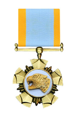The Nkwe ya Gauta Golden Leopard Medal - South African Medals